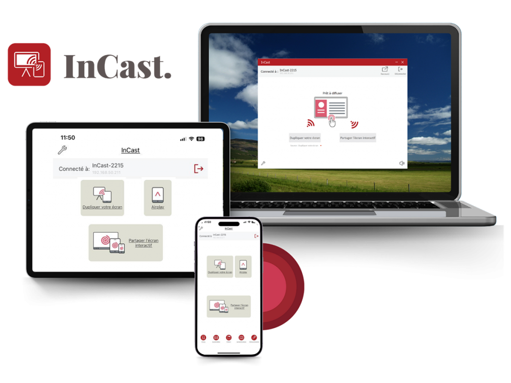 BYOM et BYOD sur vos écrans interactifs avec InCast | SimplyTab